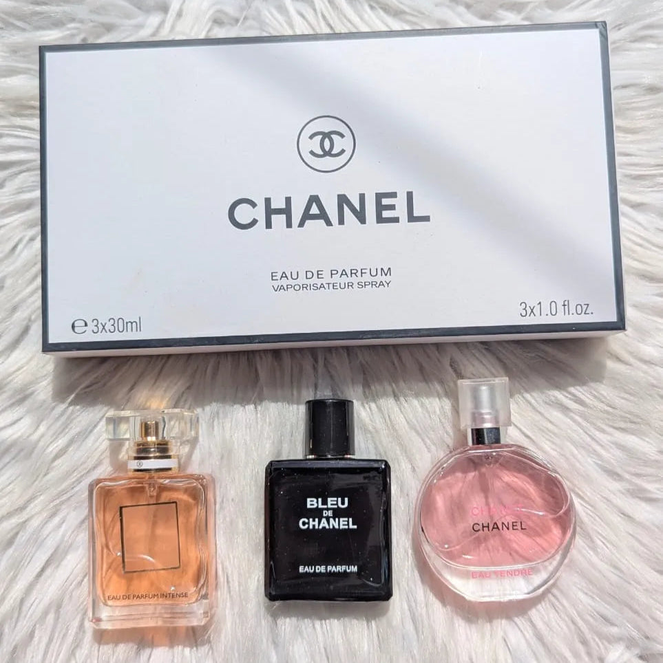 Chanel 3 in 1 Gift Set – Hypd.pk