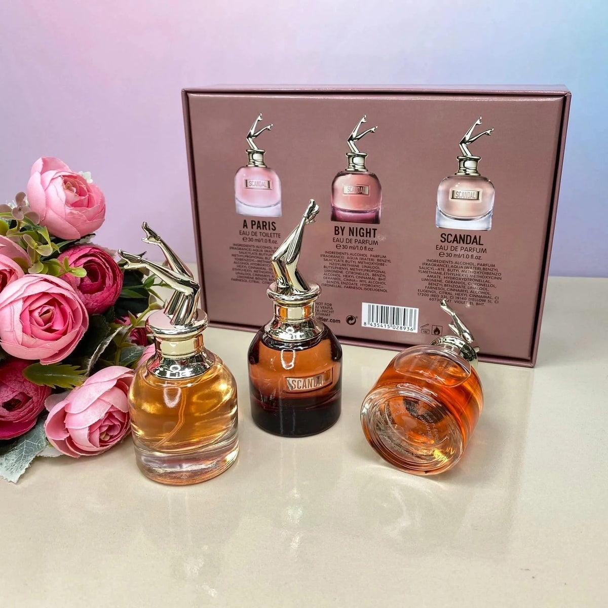 Scandal 3 in 1 Perfume Gift Set 30Ml x 3 – Hypd.pk